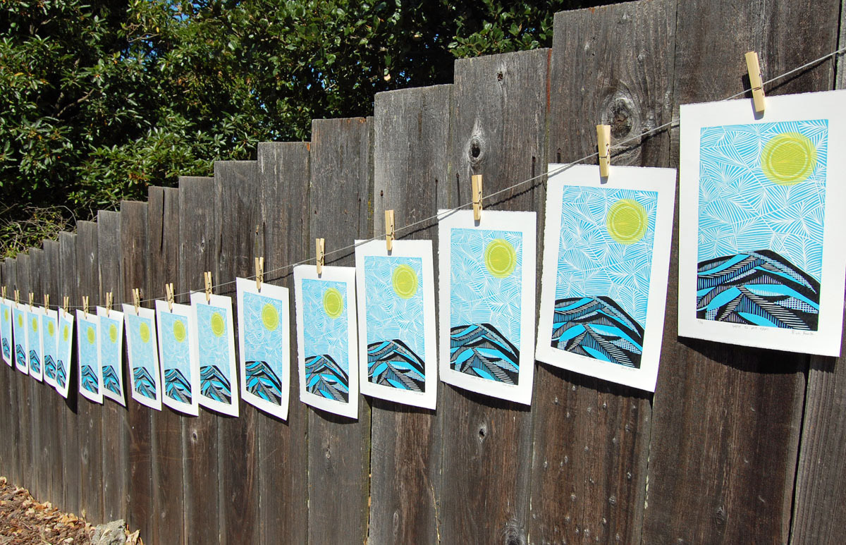 52 Weeks of Printmakers: Rich Fowler of Boarding All Rows - Jen Hewett